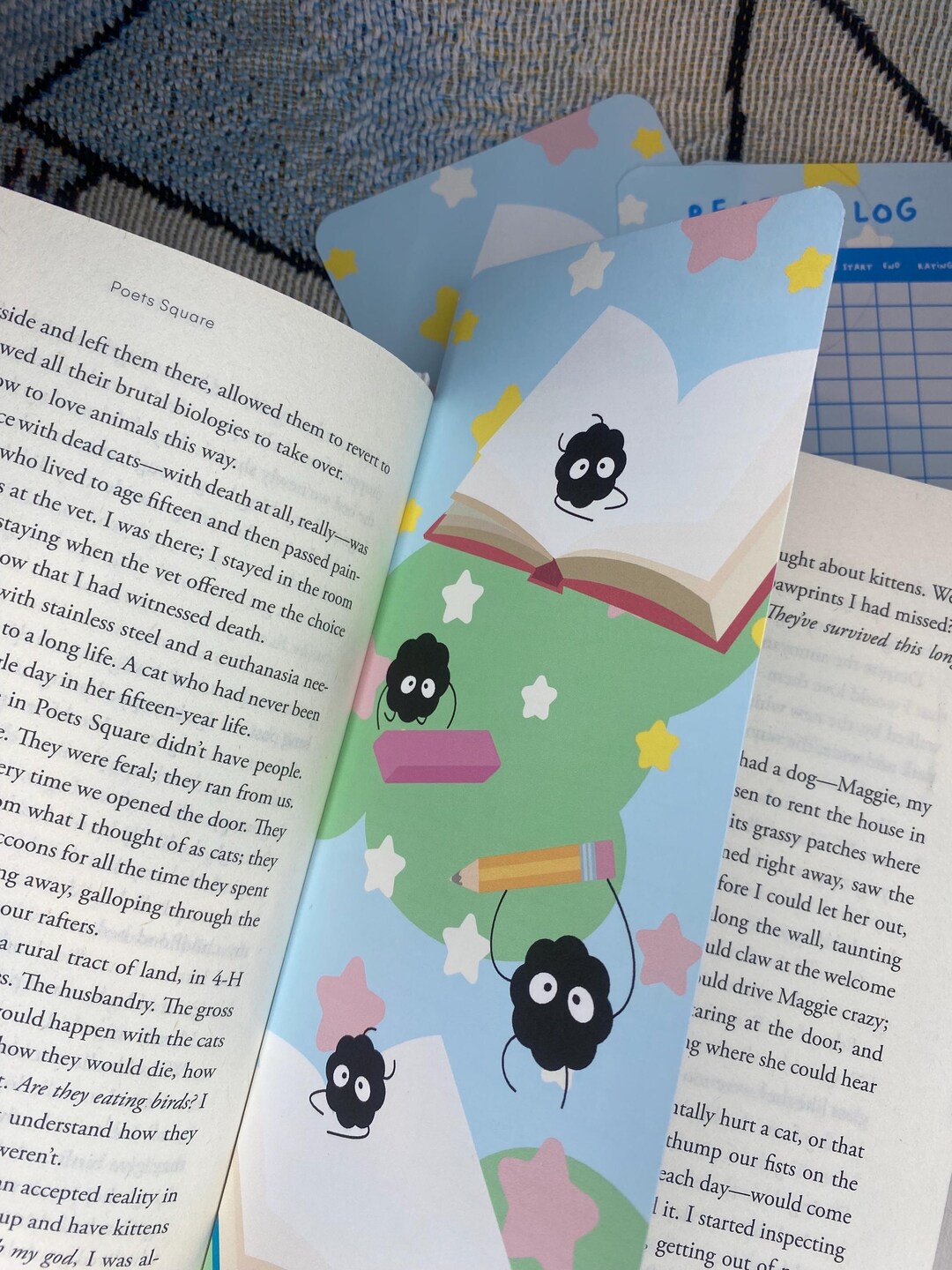 Soot Sprite Helpers | Stationery Bookmark Reading Log for Bookish ...