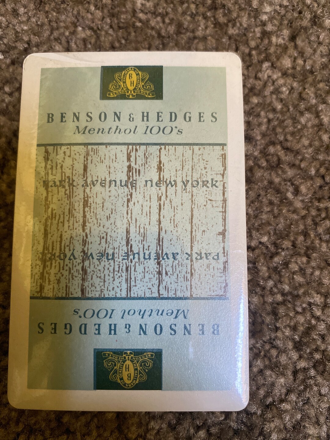 Vintage Benson & Hedges Menthol 100s Playing Cards - Etsy