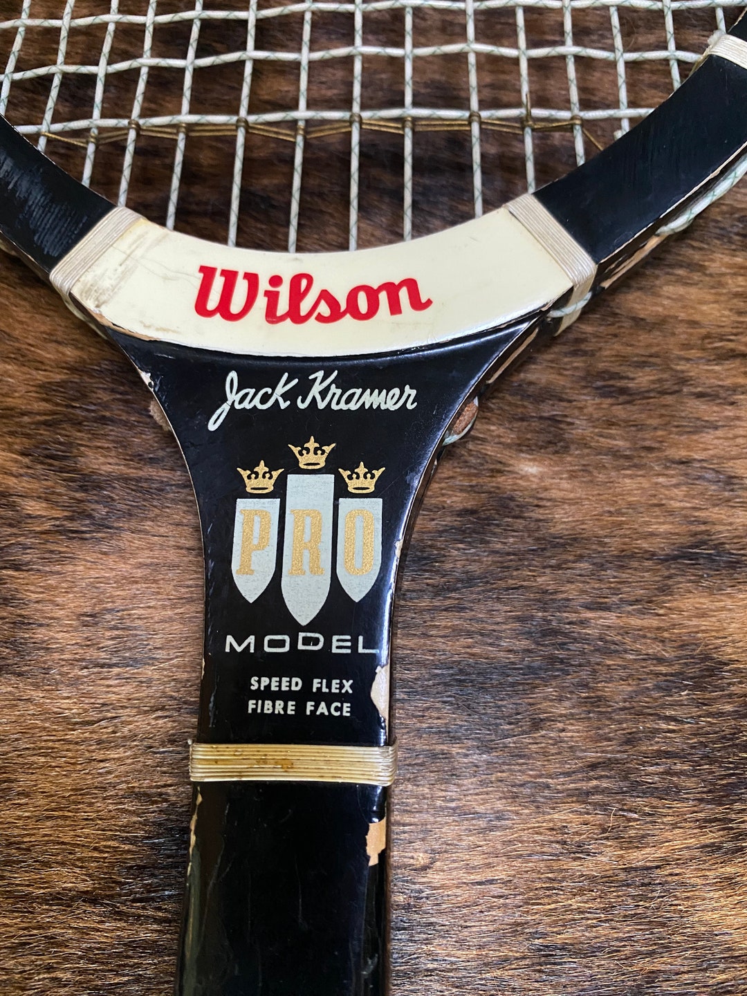 Vintage Wilson, Jack Kramer, Tennis Racket - Etsy