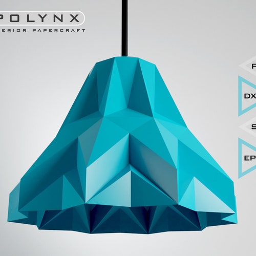 PDF Template of 3D Papercraft of Hanging Lamp Papercraft of - Etsy