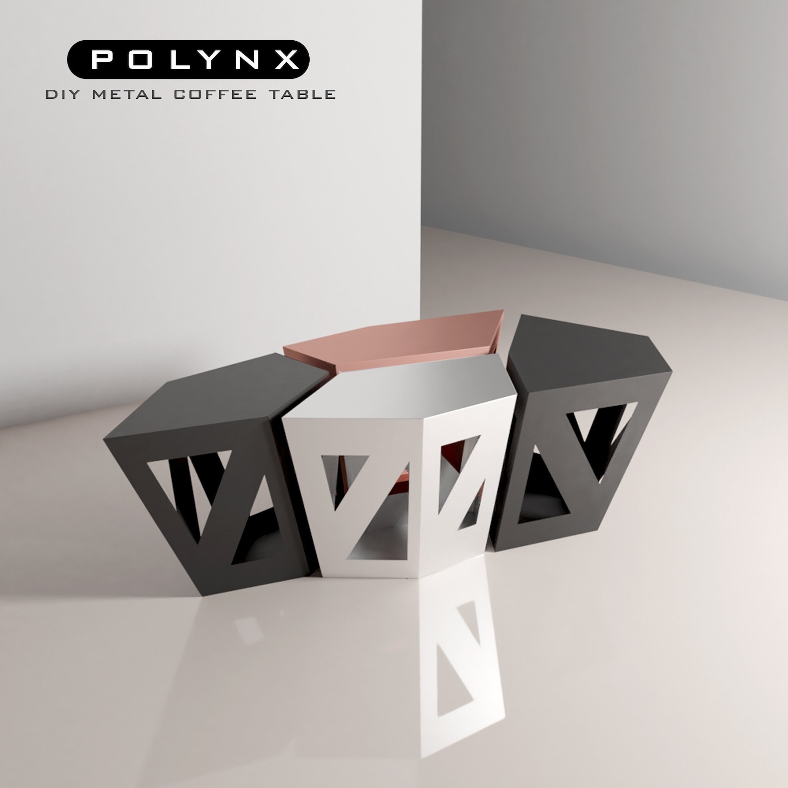 Buy Metal Coffee Table Laser Cutting DXF File , Origami Metal Furniture ...