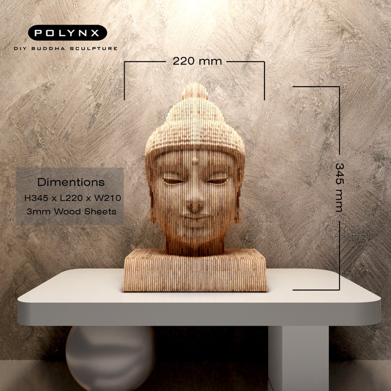 Parametric Buddha DXF and PDF Files for Laser Cutting, Wooden Buddha ...