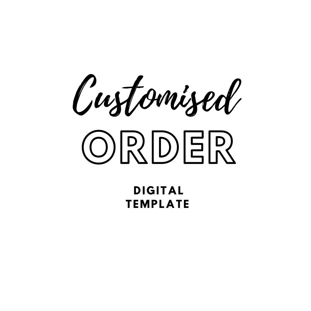Customised Order for 3D Metal Digital Template - Etsy