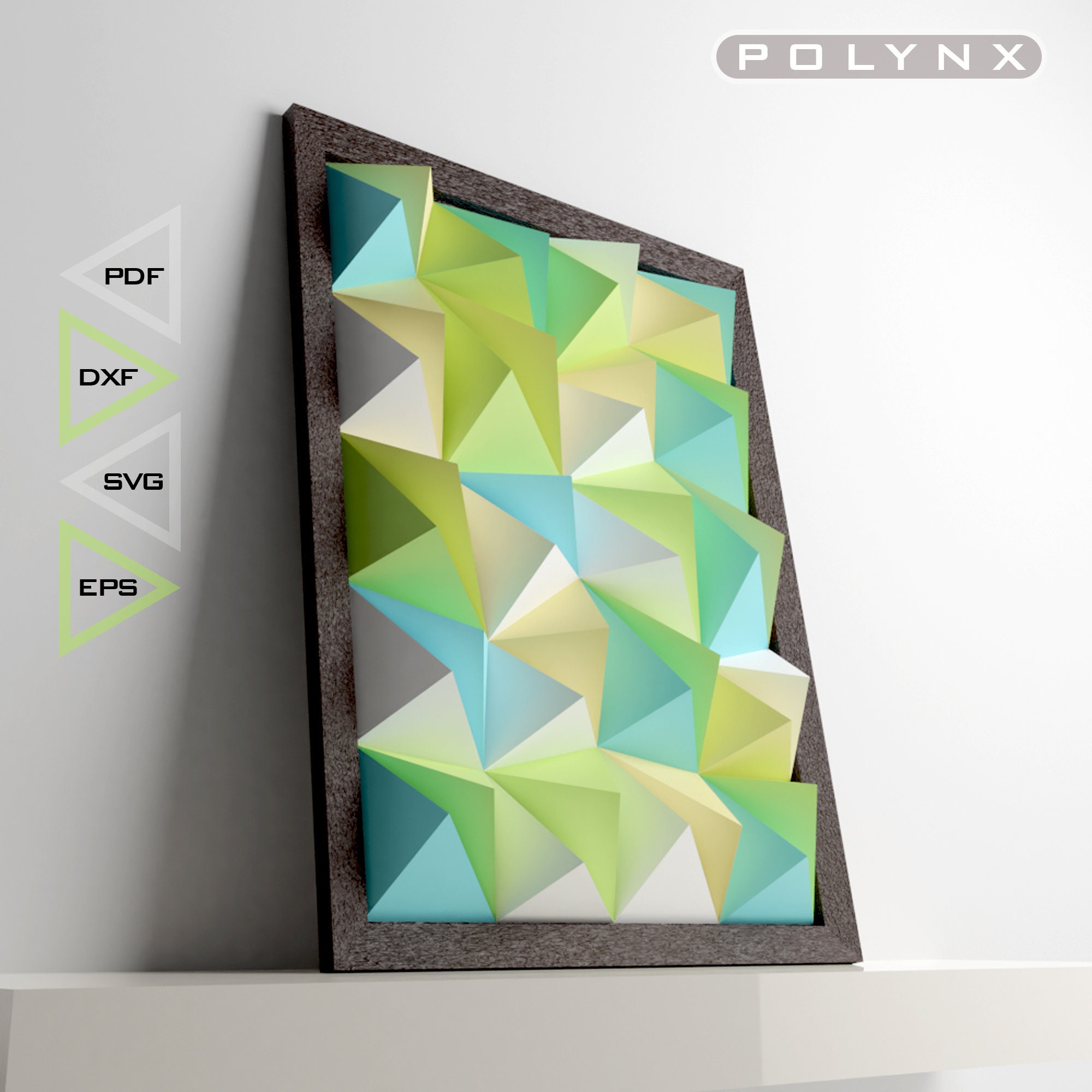 Pyramid Wall Art , 3D Paper Wall Art, 3D Paper Craft, DIY Wall Decor ...