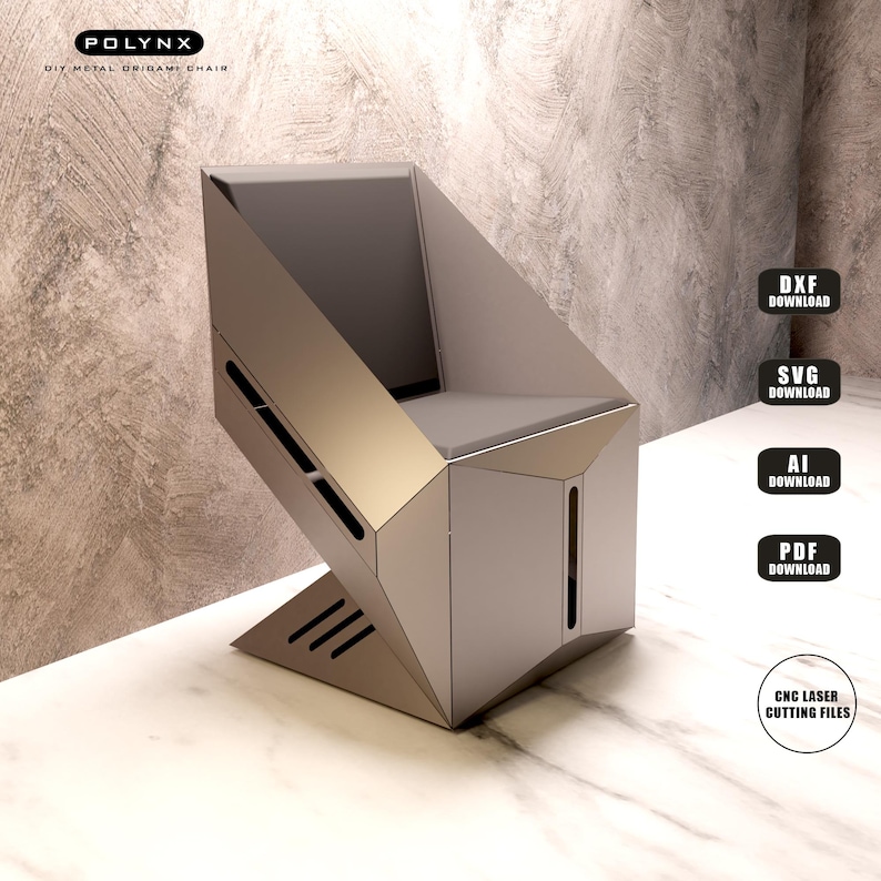 Metal Chair Template DXF Files for CNC Cutting/ Futurexa Chair ...