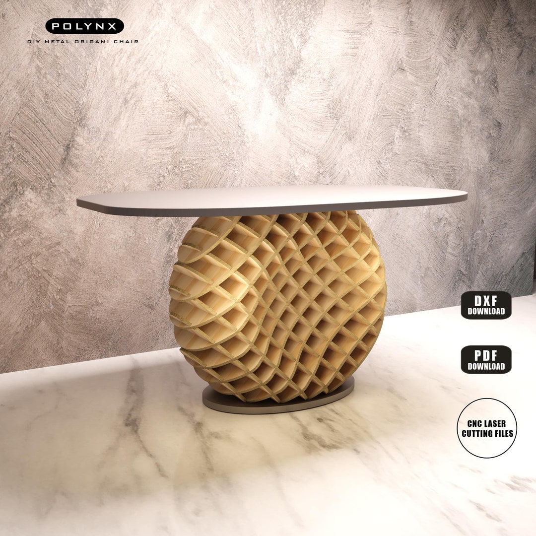 Parametric Wooden Dining Table Base CNC DXF Files (digital Download) - Etsy