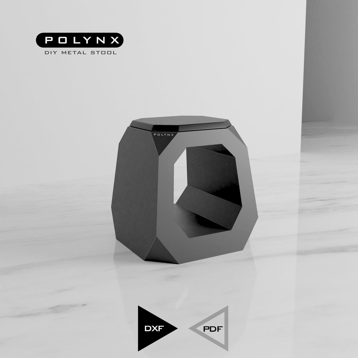 DIY Metal Stool Laser Cutting Template, Parametric Metal Stool, Metal ...