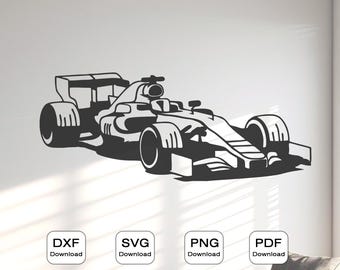 F1 Racing Car Metal Wall Art (dxf, Svg, Png, Pdf) - Etsy