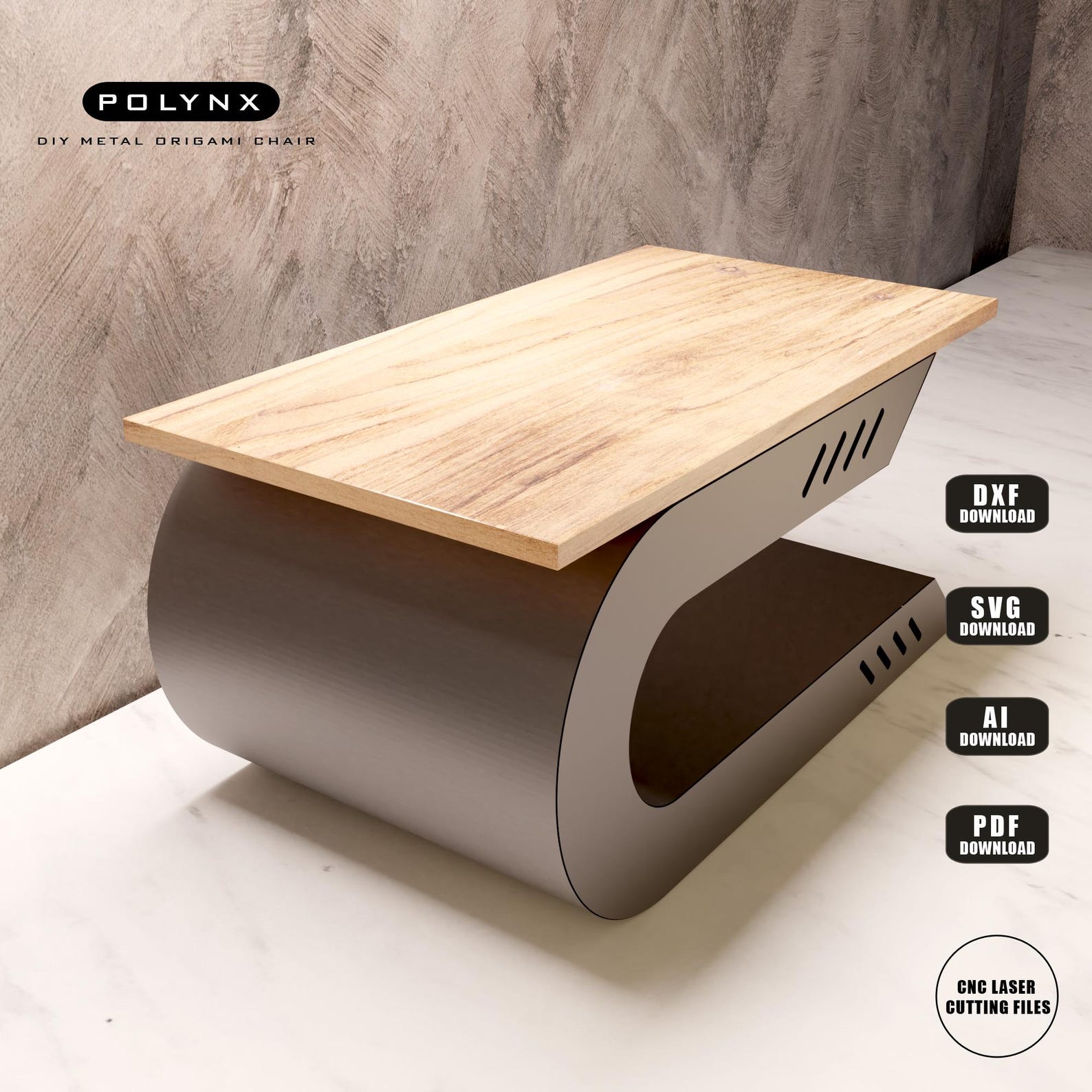 DIY Metal Coffee Table Template, Laser Cutting DXF File, Diy Furniture ...