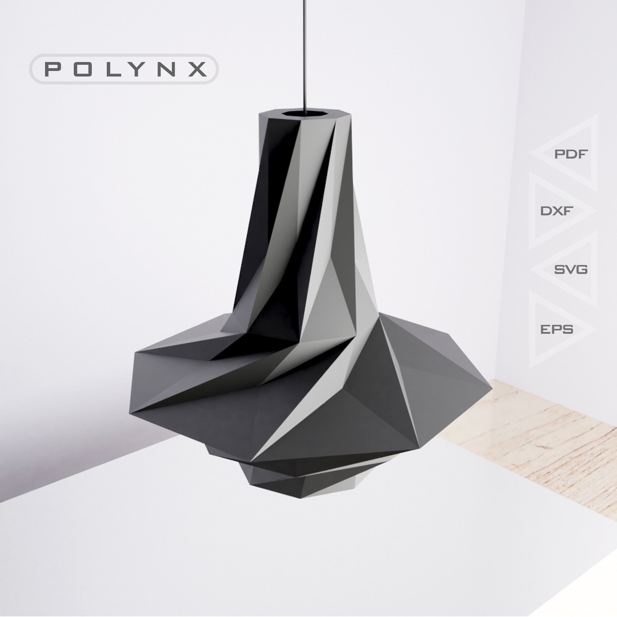 3d Paper Craft Lamp Template SPIRO / DIY Template Hanging Lamp - Etsy ...