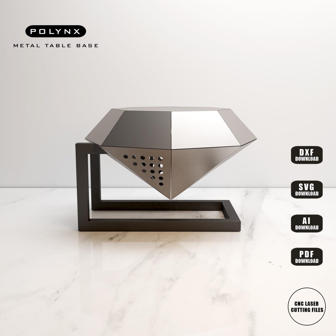 Diamond Metal Table Base DXF Template | DIY Welding Plans - Etsy