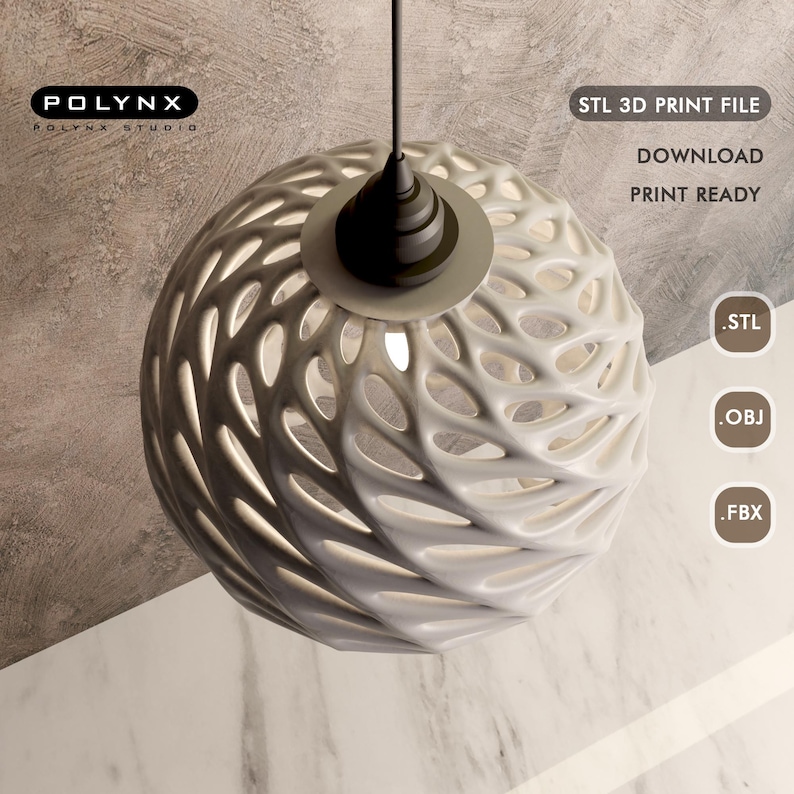 3D Print STL File of Pendant Lamp Sperox / STL File for 3D Printing/ 3D ...