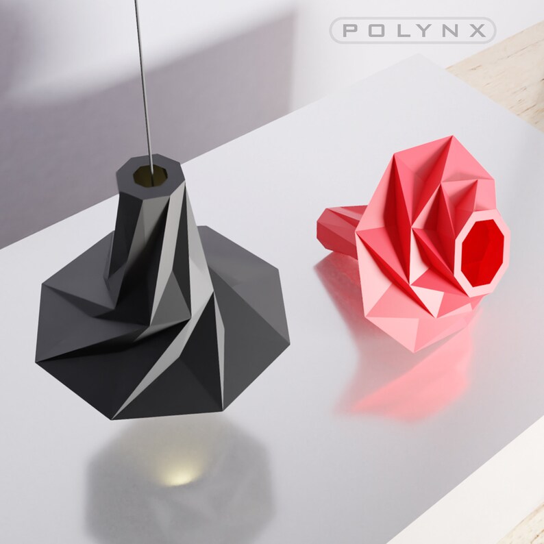 3d Paper Craft Lamp Template SPIRO / DIY Template Hanging Lamp | Etsy