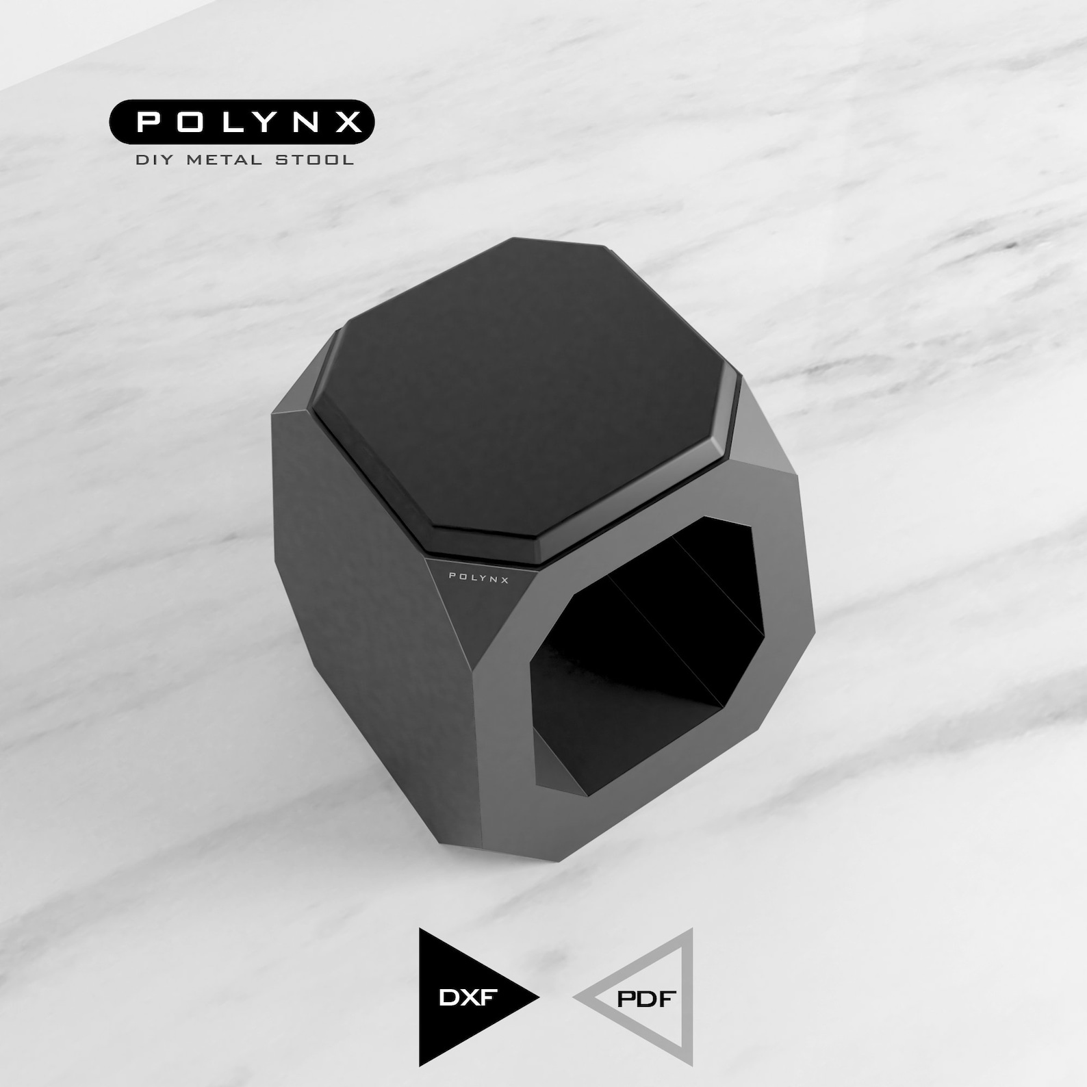 DIY Metal Stool Laser Cutting Template, Parametric Metal Stool, Metal ...