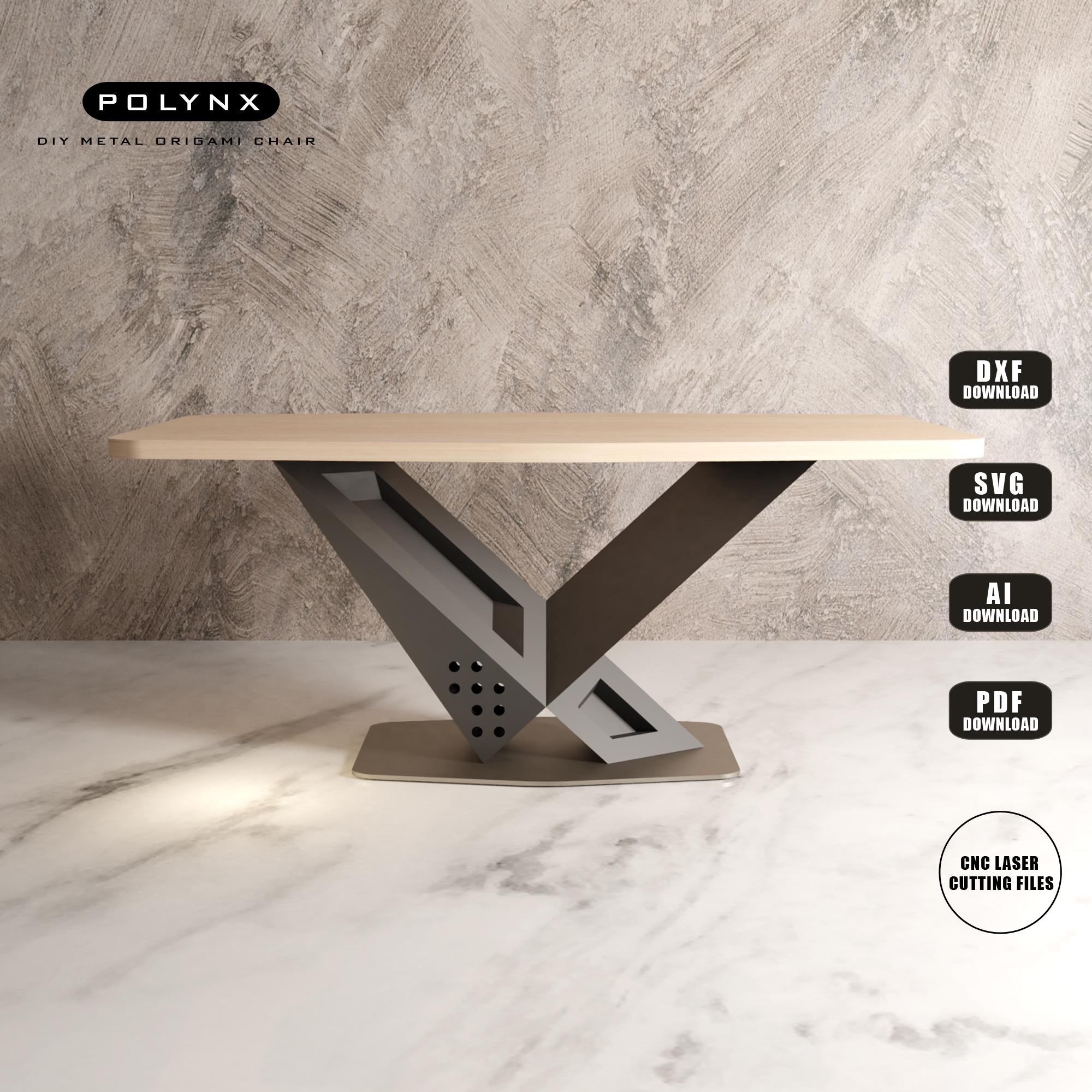 Metal Dining Table Base Template DXF File for Laser Cutting or CNC ...