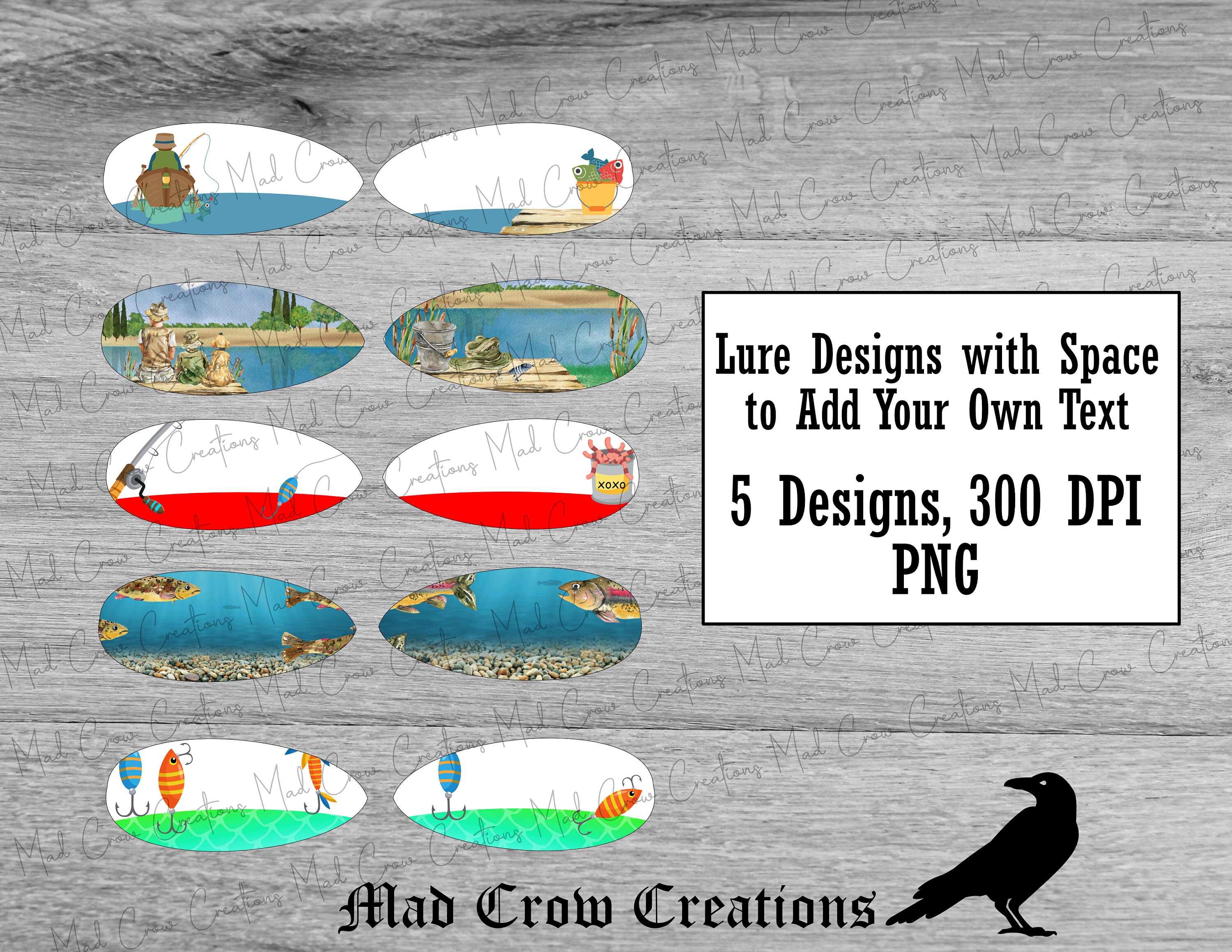 Add Your Own Text Fishing Lure Designs/fishing Lure - Etsy