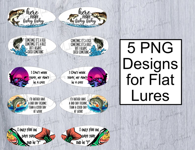 Fishing Lure Designs/fishing Lure Png/sublimation Fishing - Etsy