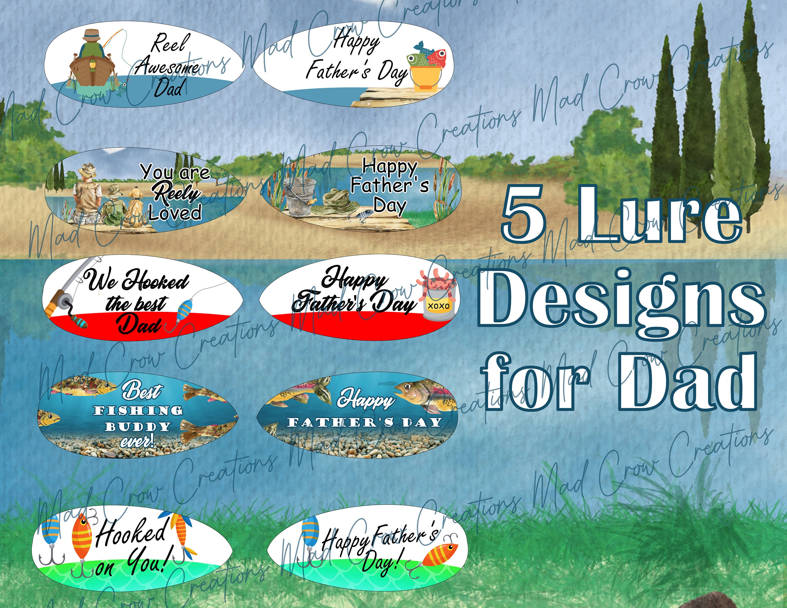 Fishing Lure Designs/fishing Lure Png/sublimation Fishing - Etsy