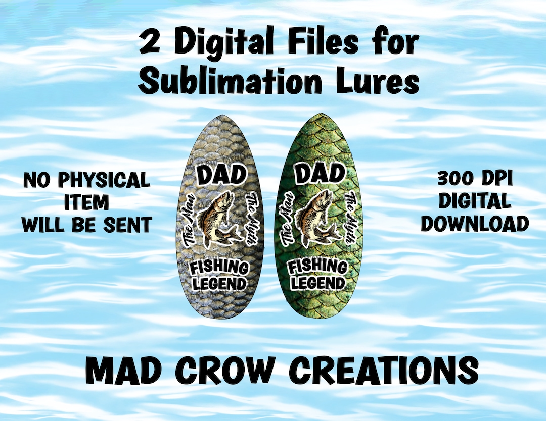 Dad Fishing Lure Designs/fishing Lure Png/sublimation Fishing Lures ...
