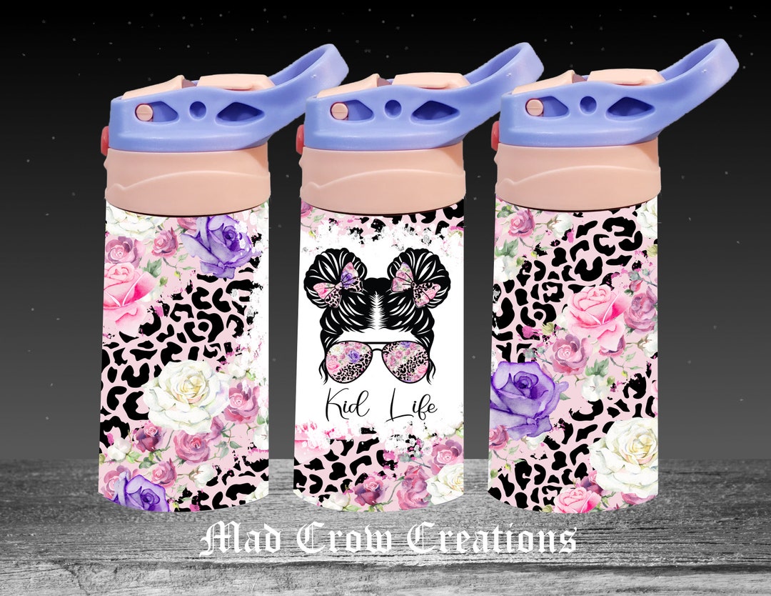 12 Oz Flip Top Kid Life Design/kids Tumbler Template/kids Flip Top ...