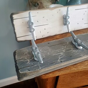 Weathered Boat Cleat Rack Beach Decor Beach Towel Rack - Etsy