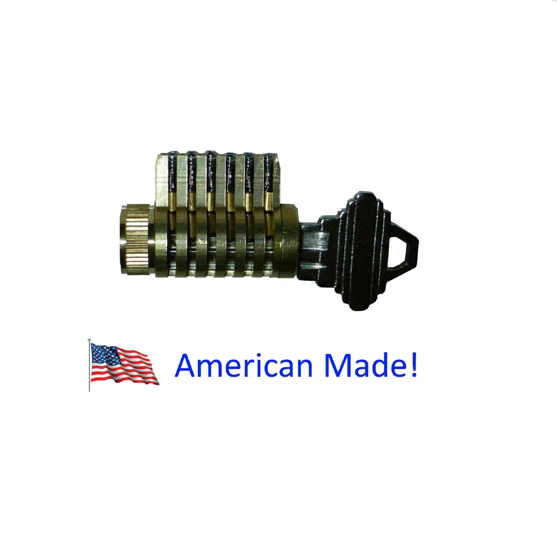 CUTAWAY PRACTICE Lock, All Brass Cylinder, Locksmith, Spool Pins, FREE ...