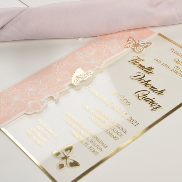 Clear Invitation - Etsy