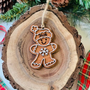 Personalized Gingerbread Boy or Girl Wood Holiday Christmas ...
