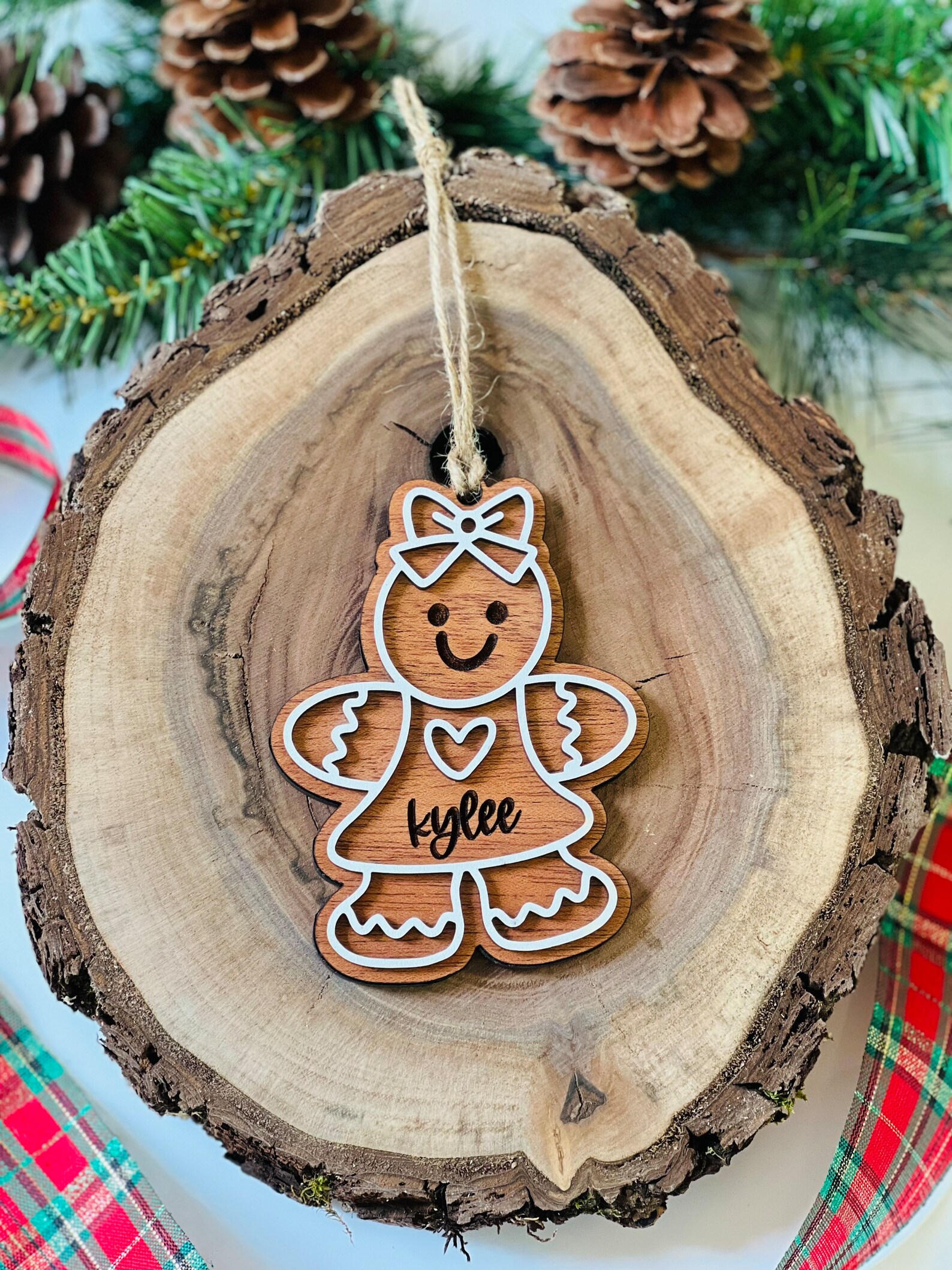Personalized Gingerbread Boy or Girl Wood Holiday Christmas ...