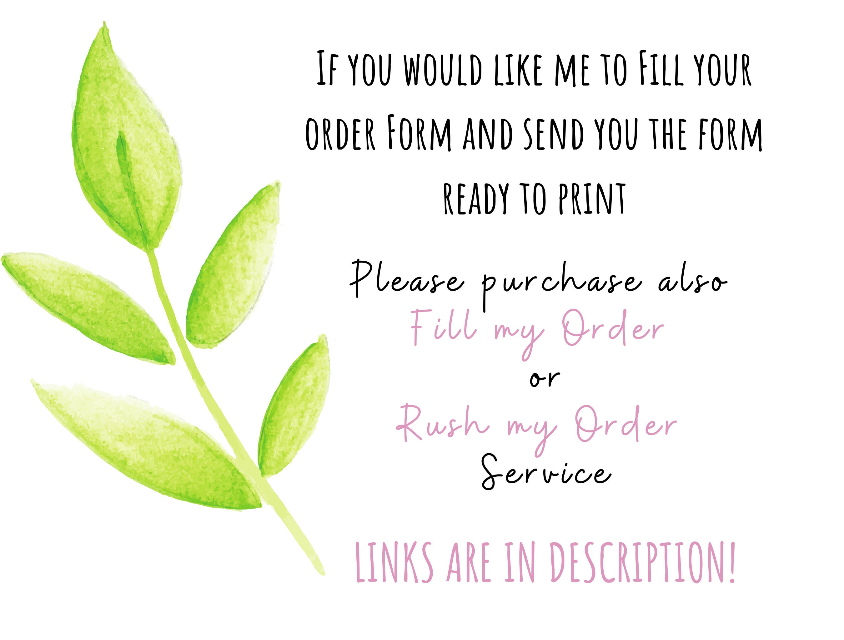 Tshirt Order Form Template Printable, Custom Shirt Order Form, Order ...