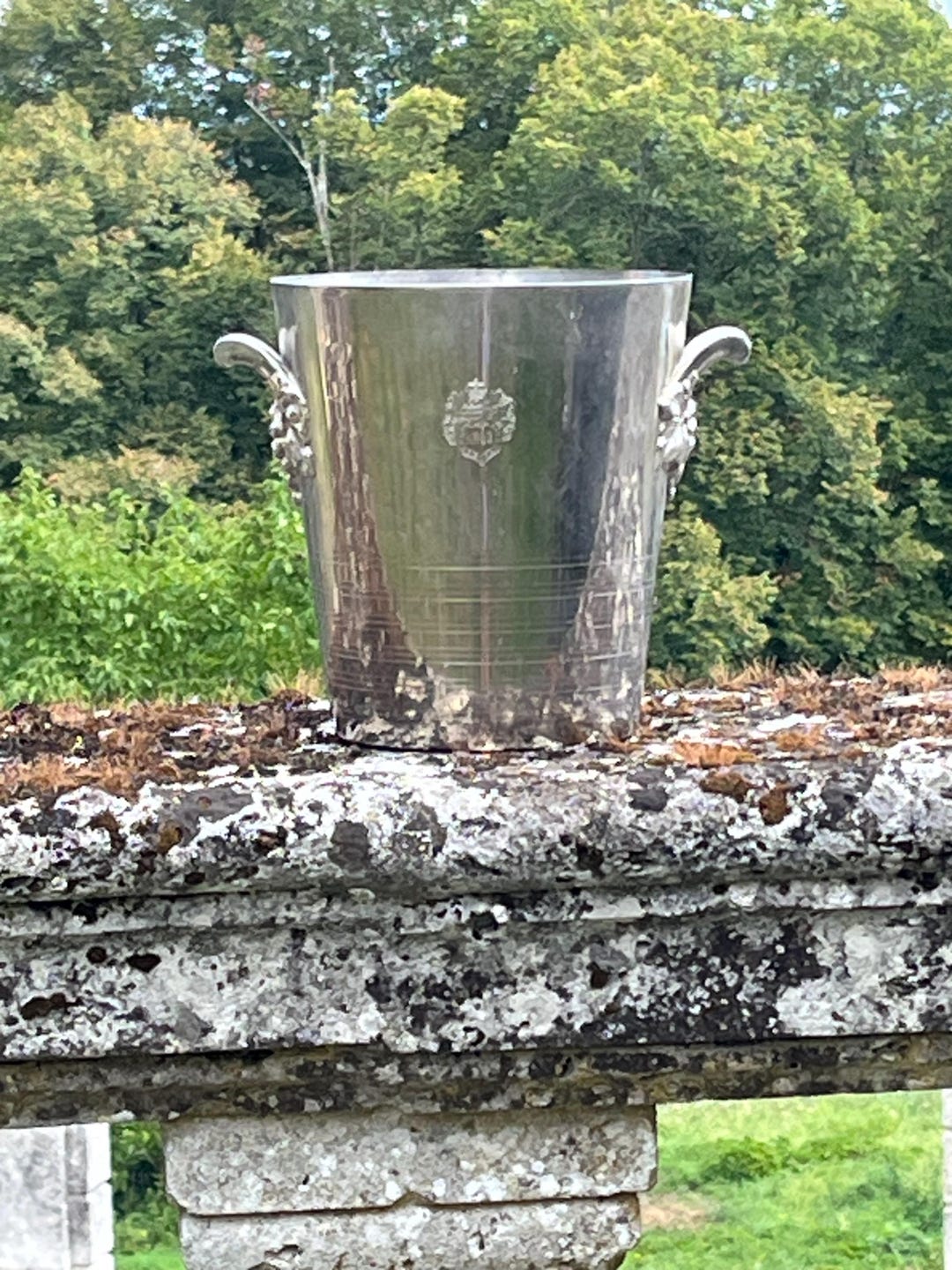 Vintage Krug Champagne Ice Bucket: Engraved Chrome Cooler, Reims - Etsy