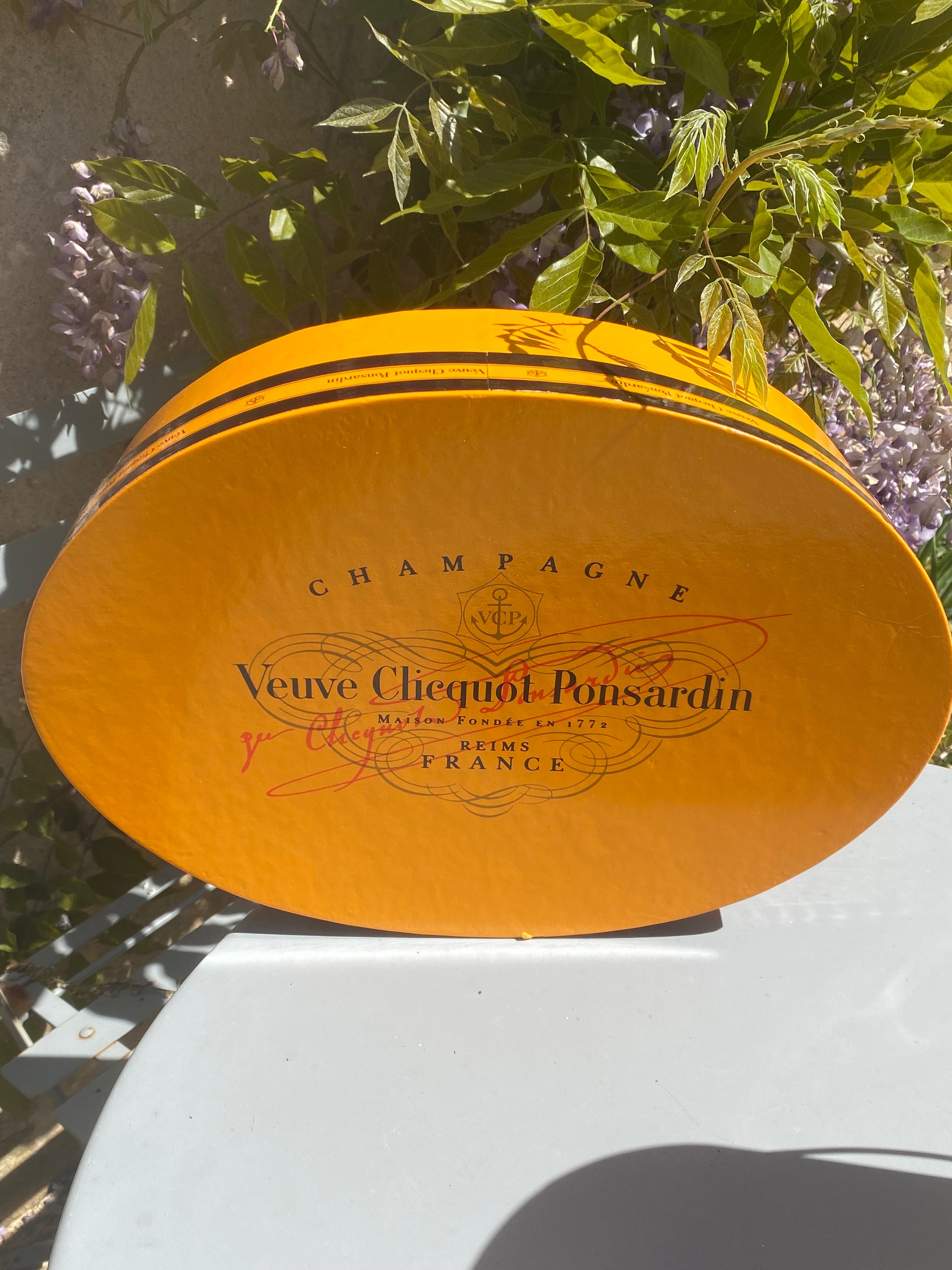 Veuve Clicquot Champagne Pair of Presentation and Storage Items. One ...