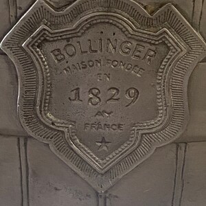 Rare Bollinger Champagne Cooler, Vasque à Champagne in Solid Pewter ...