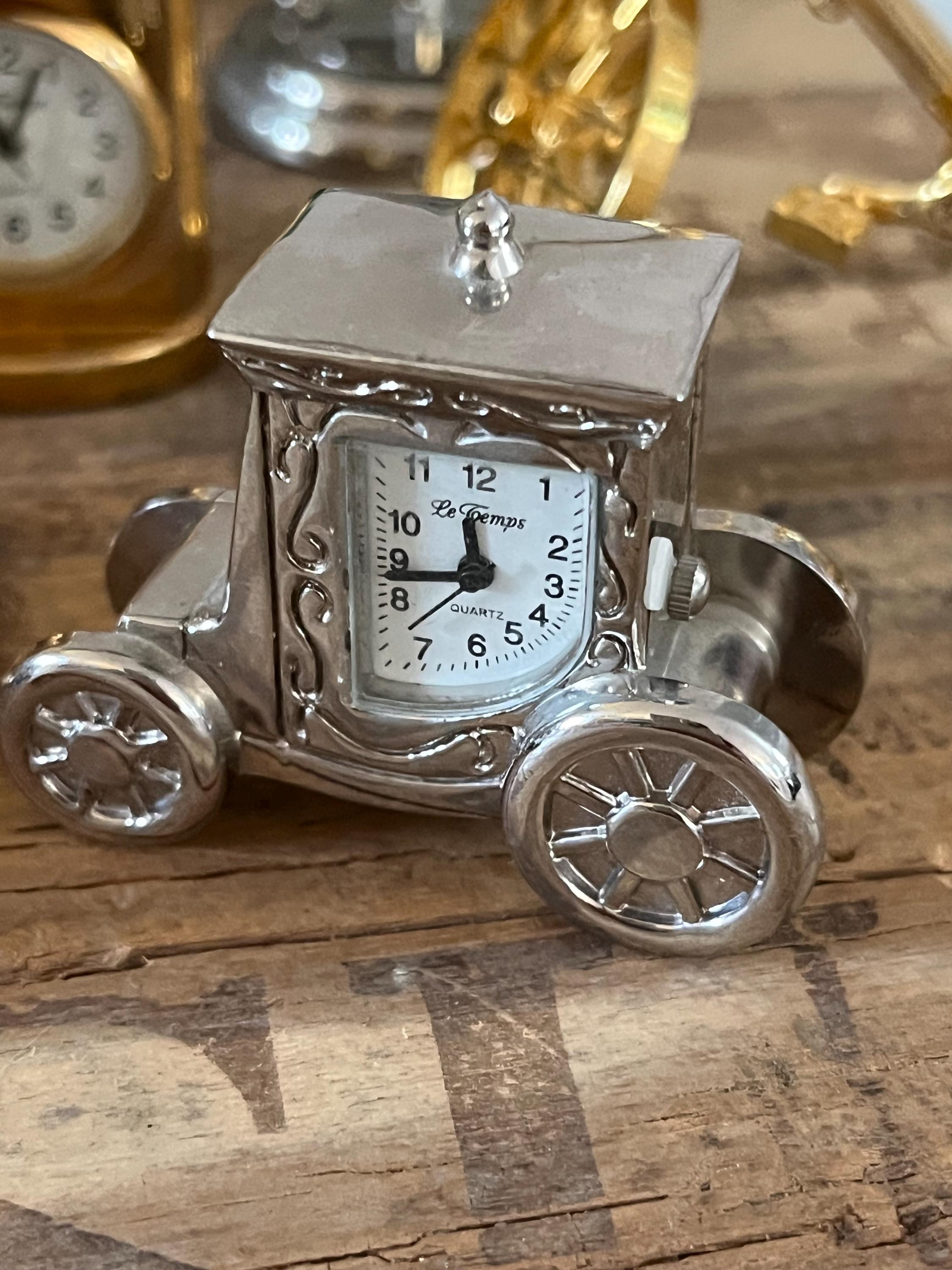 Le Temps French Miniature Quartz Clocks Collection. A Set of Eleven ...