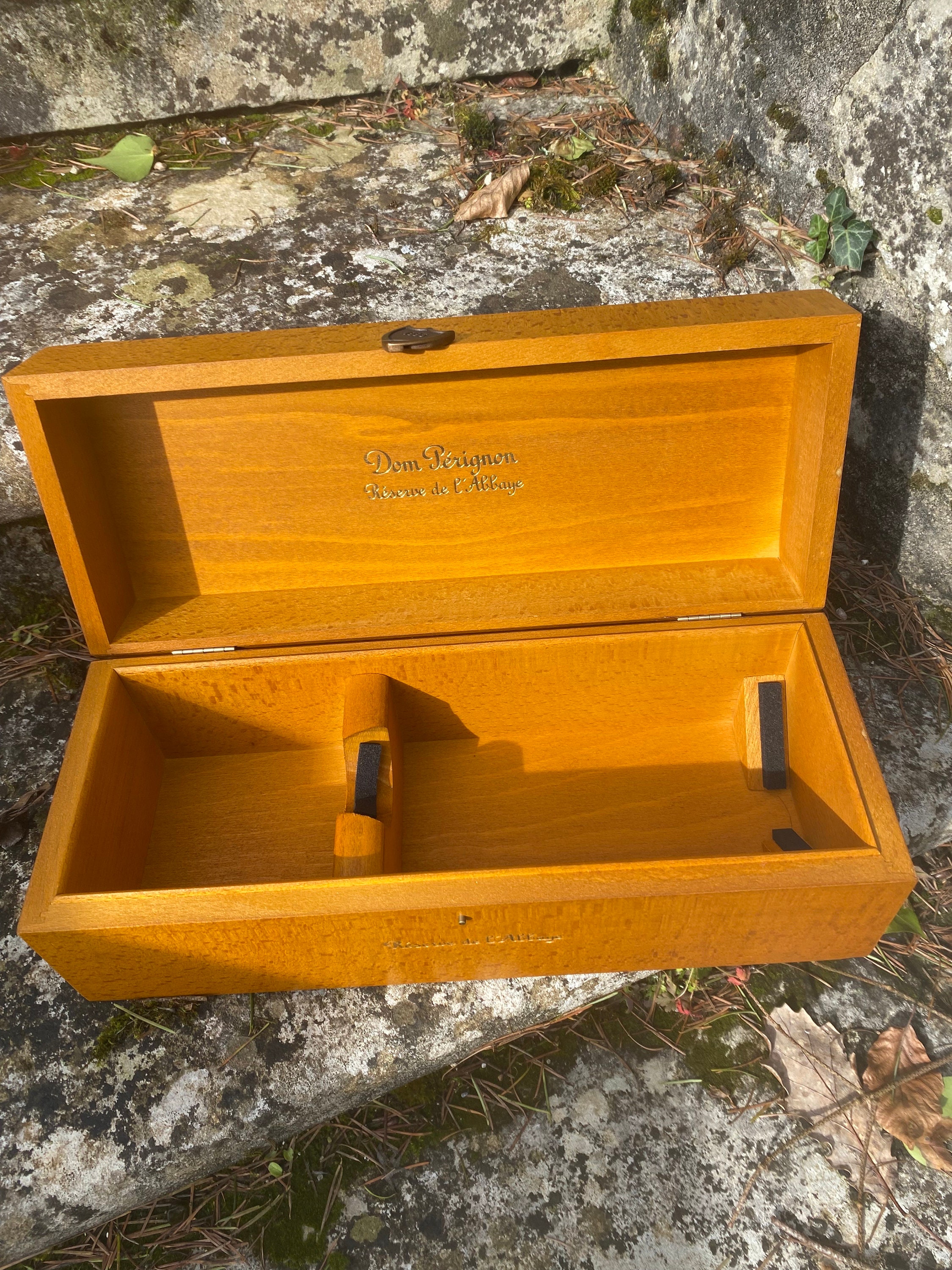 Dom Perignon Wooden Champagne Storage Box. Fabulous Empty Presentation ...