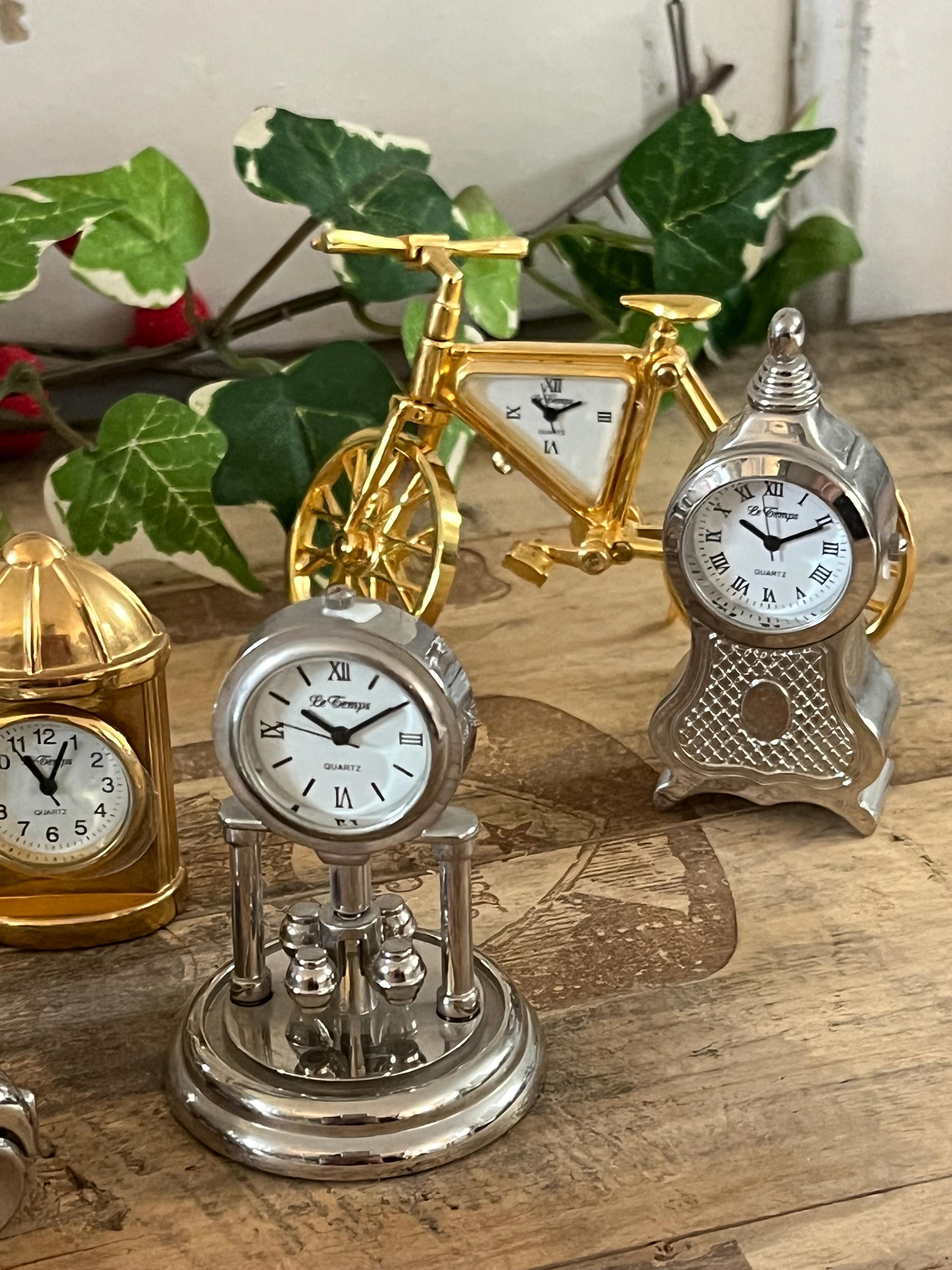 Le Temps French Miniature Quartz Clocks Collection. A Set of Eleven ...