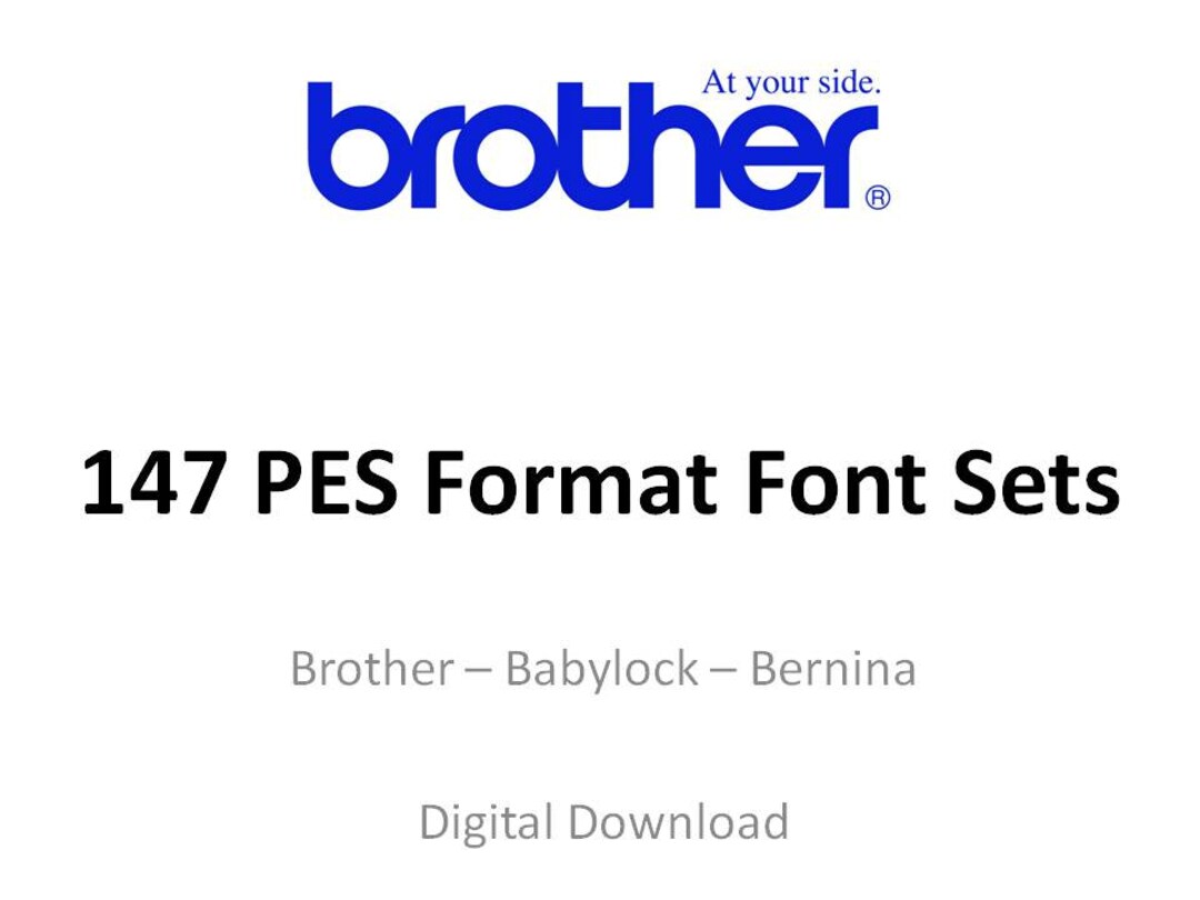 147 Machine Embroidery Designs Font Sets PES Brother - Etsy UK