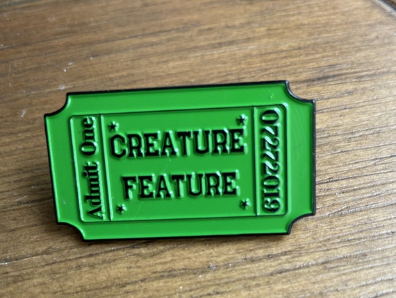 Creature Feature Movie Night Enamel Pin | Etsy