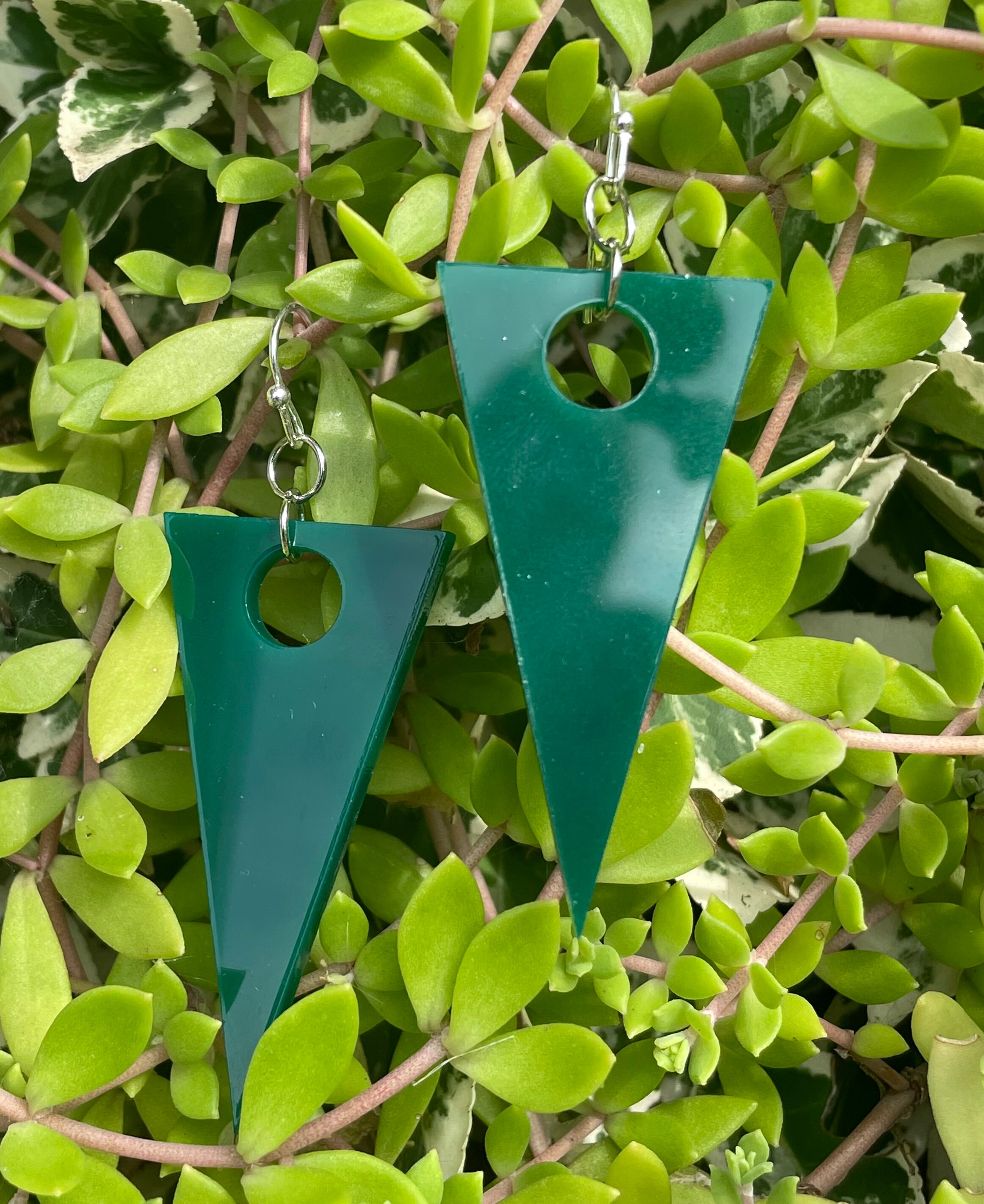 Long Triangle Earrings
