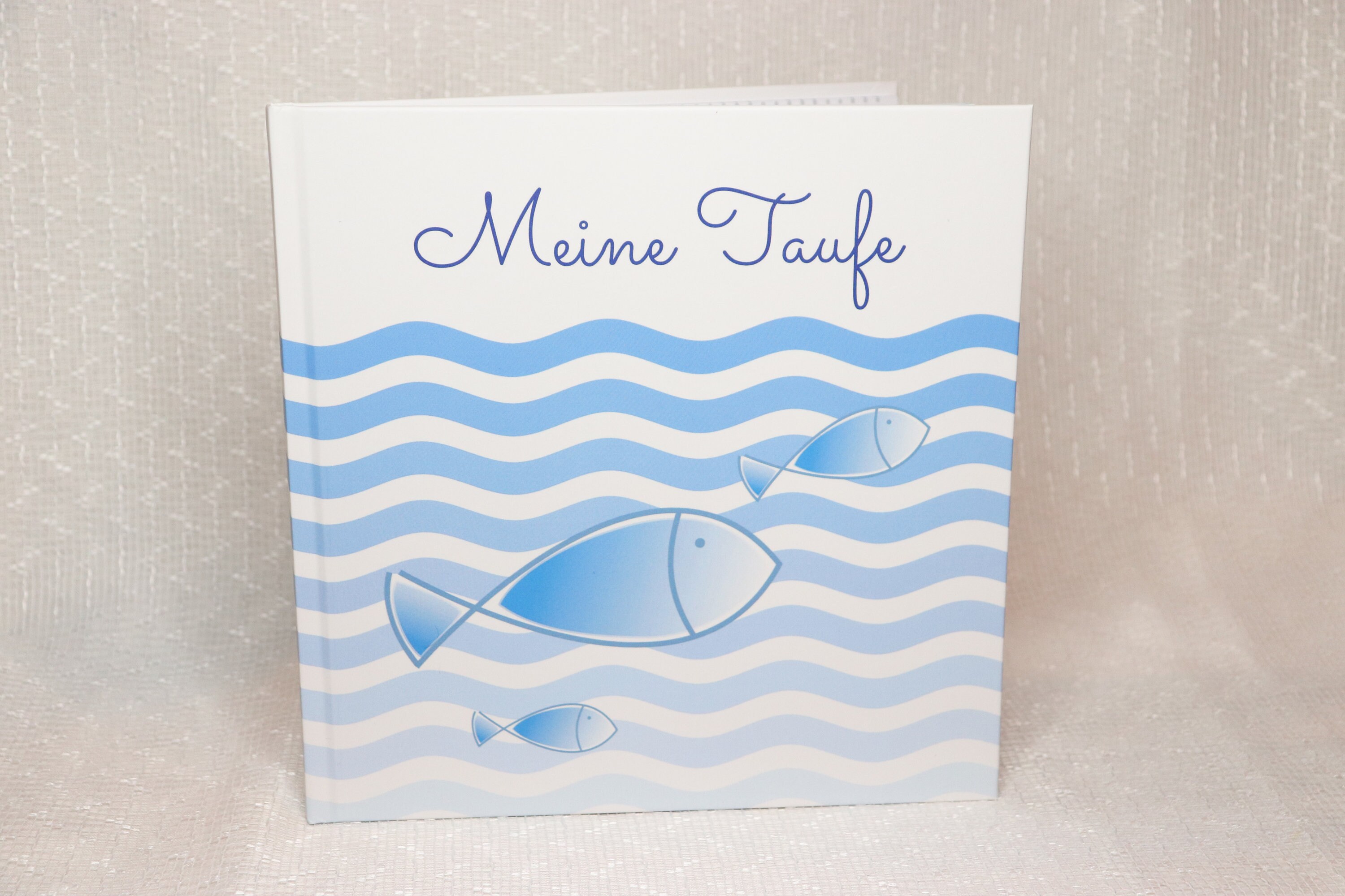 Taufbuch Fische blau Junge / Taufgeschenk / Taufalbum / Geschenk Buch ...