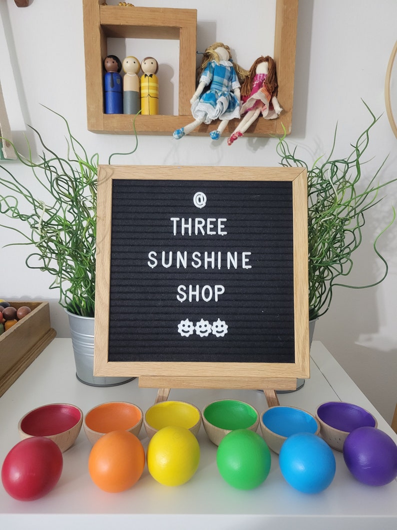 Color Matching Balls and Cups. Color Sorting Toys. Wooden Ball - Etsy