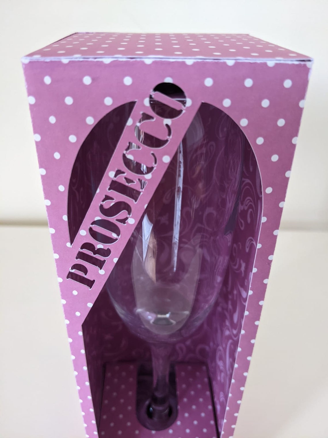 SVG Files to Make Prosecco Glass Presentation Boxes - Etsy