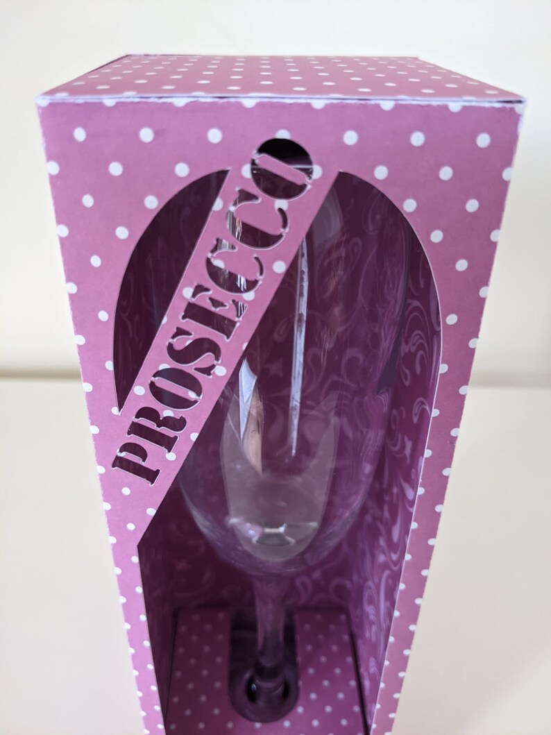 SVG Files to Make Prosecco Glass Presentation Boxes - Etsy