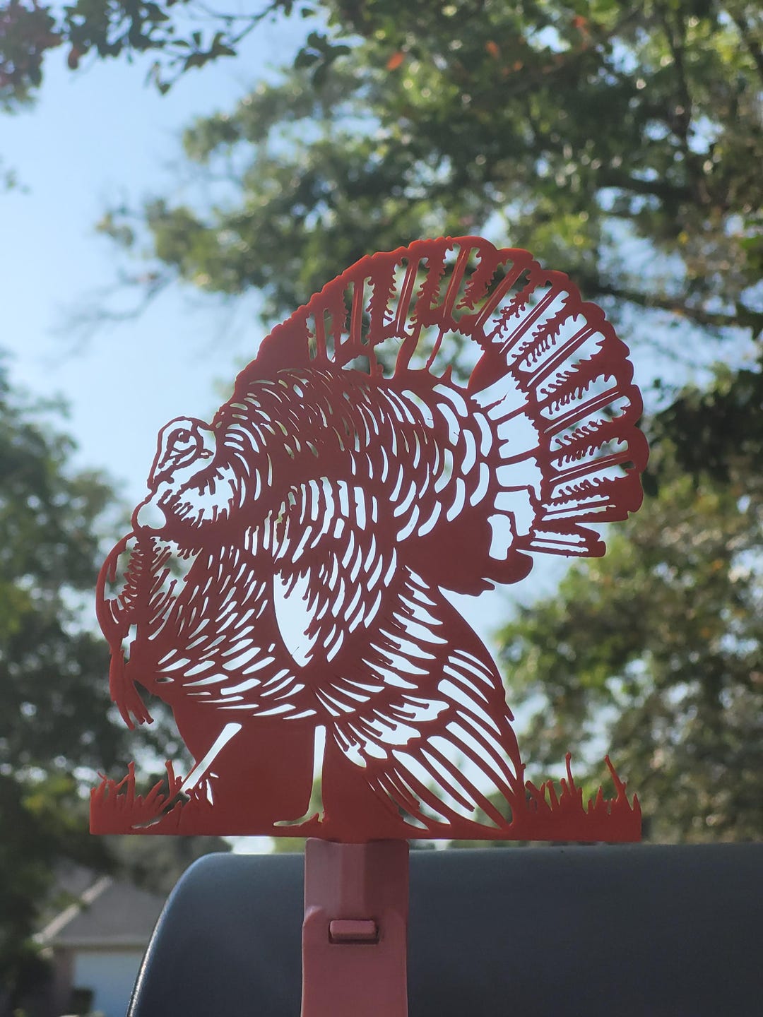 Wild Turkey Gobbler 3D Printed Red Interchangeable Custom Mailbox Flag ...