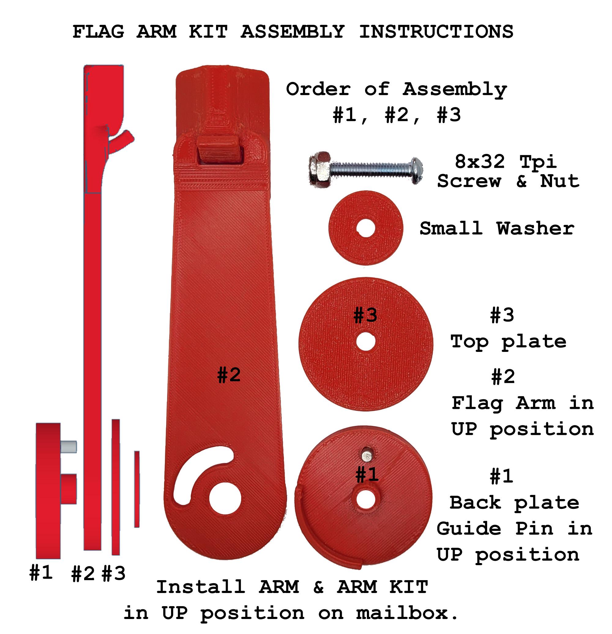Pickleball Paddles Mailbox Flag Replacement Flag Postal Flag Arm Gift ...