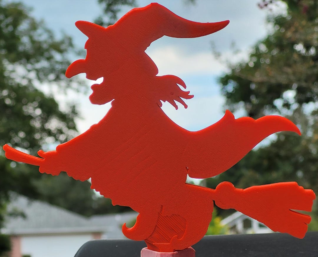 Mailbox Flag, Replacement, Halloween, Flying Witch on Broom ...