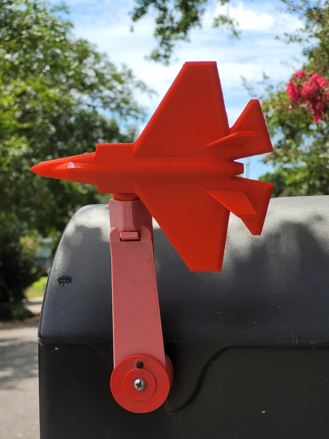F-35 Military Jet Aircraft 3D Printed Red Interchangeable Mailbox Flag ...