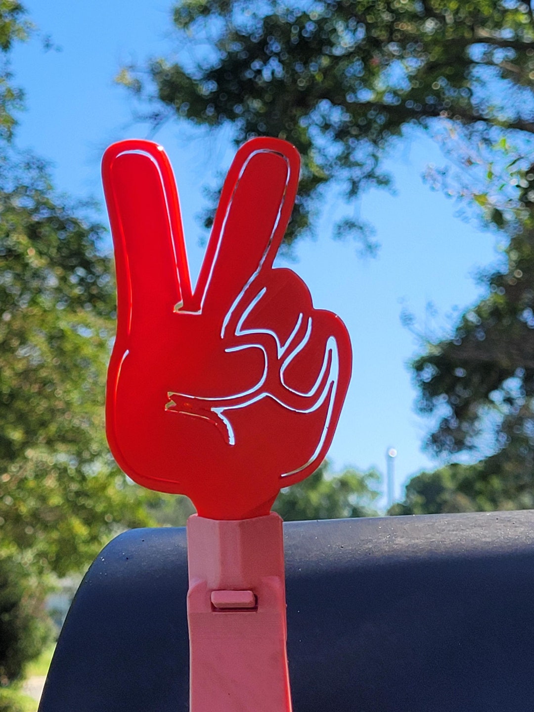 Fingers Peace Symbol Mailbox Flag Arm Replacement Kit, FREE SHIPPING ...