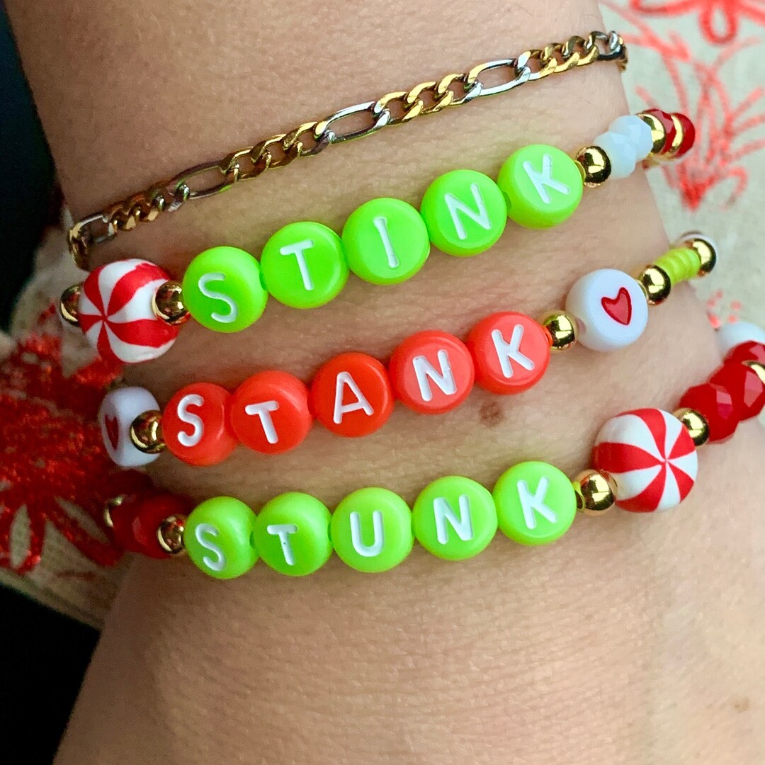 Beaded Stink Stank Stunk Peppermint Stack Set of Three - Etsy