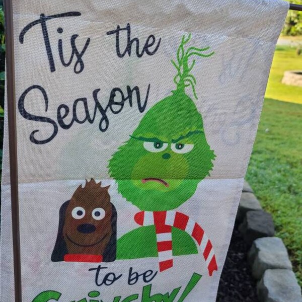 The Grinch Flag - Etsy